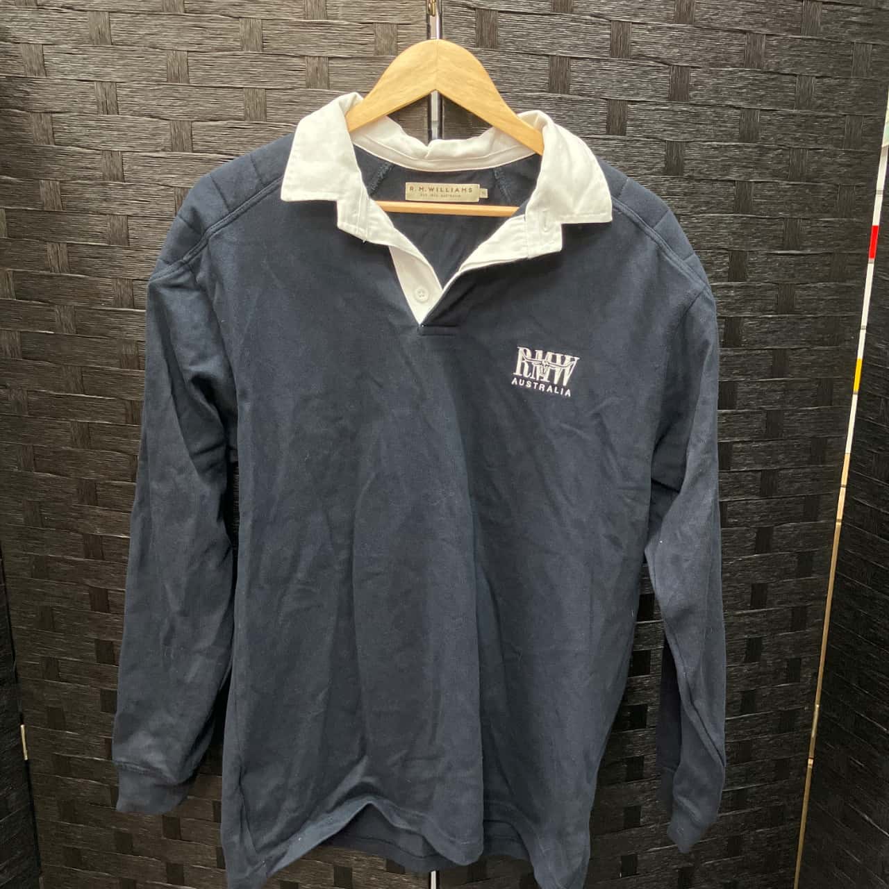 R.M. Williams Mens Size M Jumper Navy Blue (s)