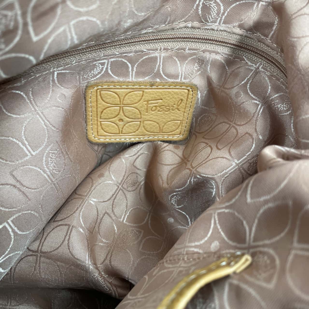 Fossil Womens Messenger Bag Beige (s)