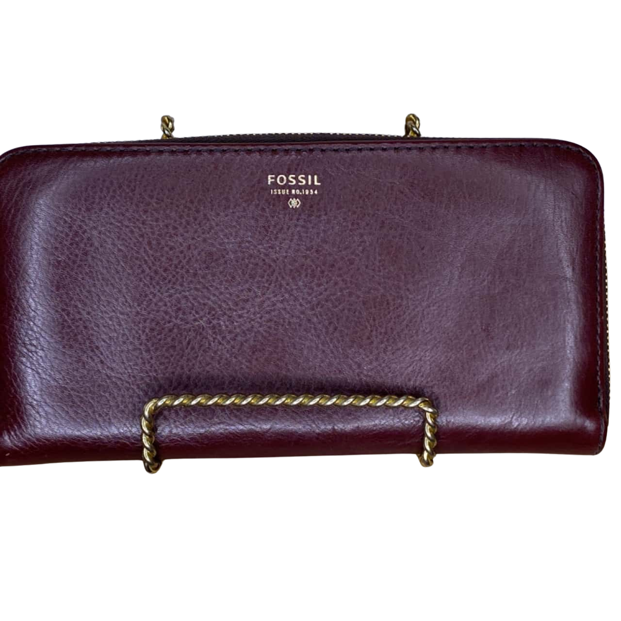 Fossil Womens Leather Purse Brown (s)