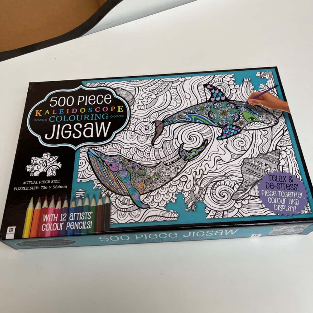 500 piece Kaleidoscope Colouring puzzle (s)