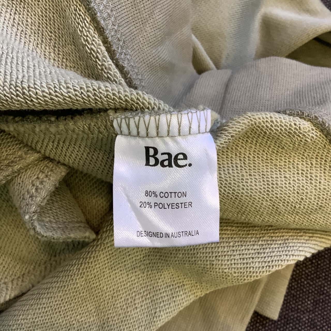 Bae Womens Maternity Half Zip Jumper Size S Khaki (s)