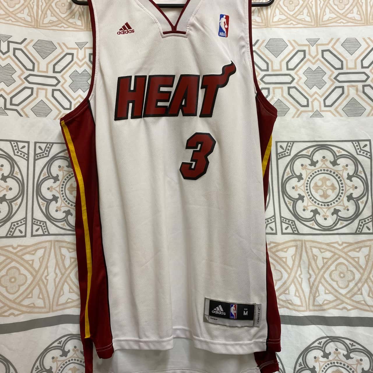 Adidas/NBA Mens Size M Singlet Maroon / White (s)