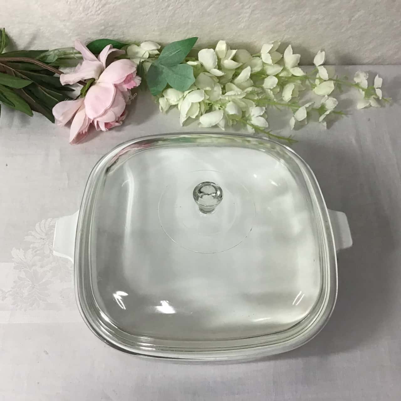 Vintage Corning Ware Blue Cornflower 11" Frying Pan with Glass Lid(s)