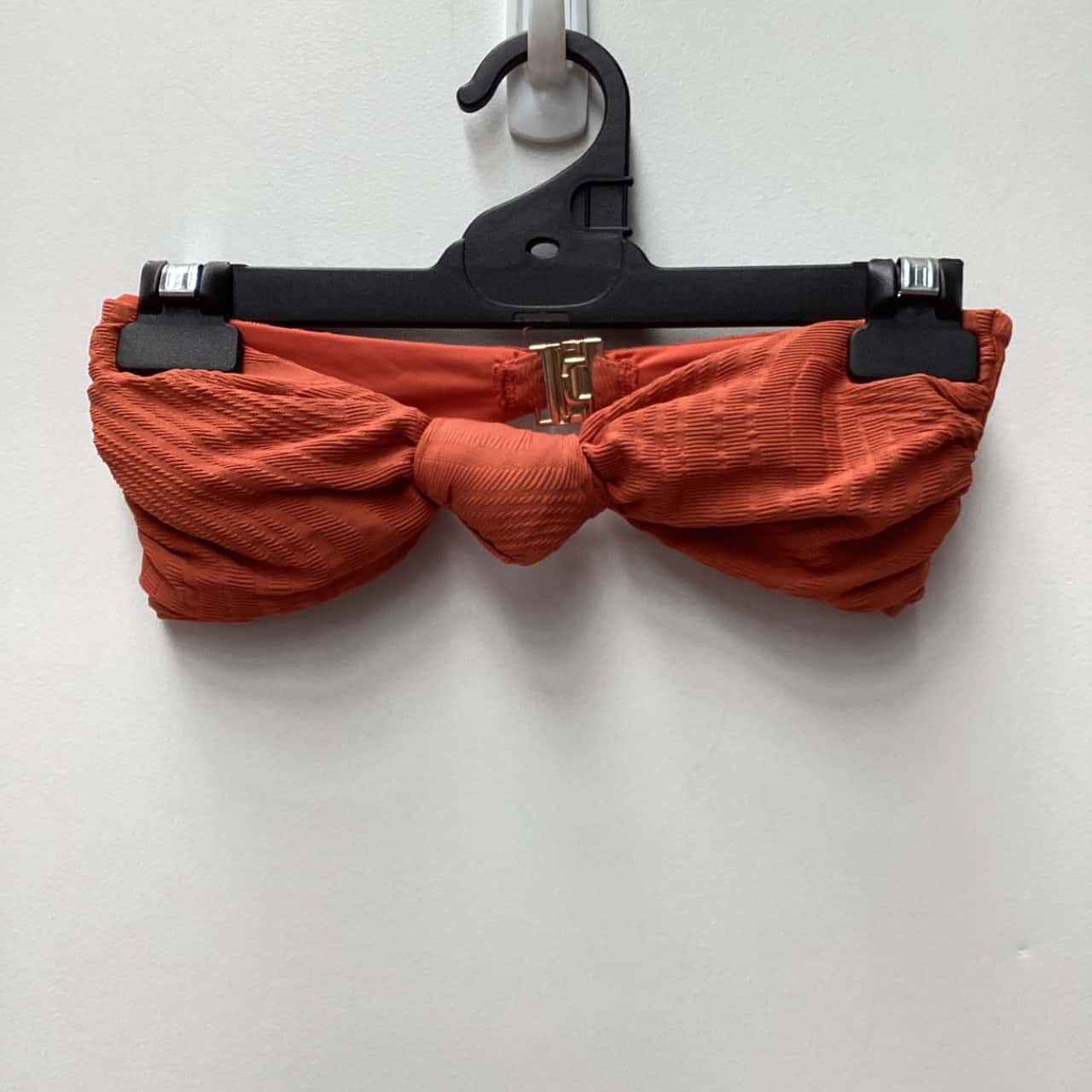 Fella Swim Womens Size M Orange strapless bikini top