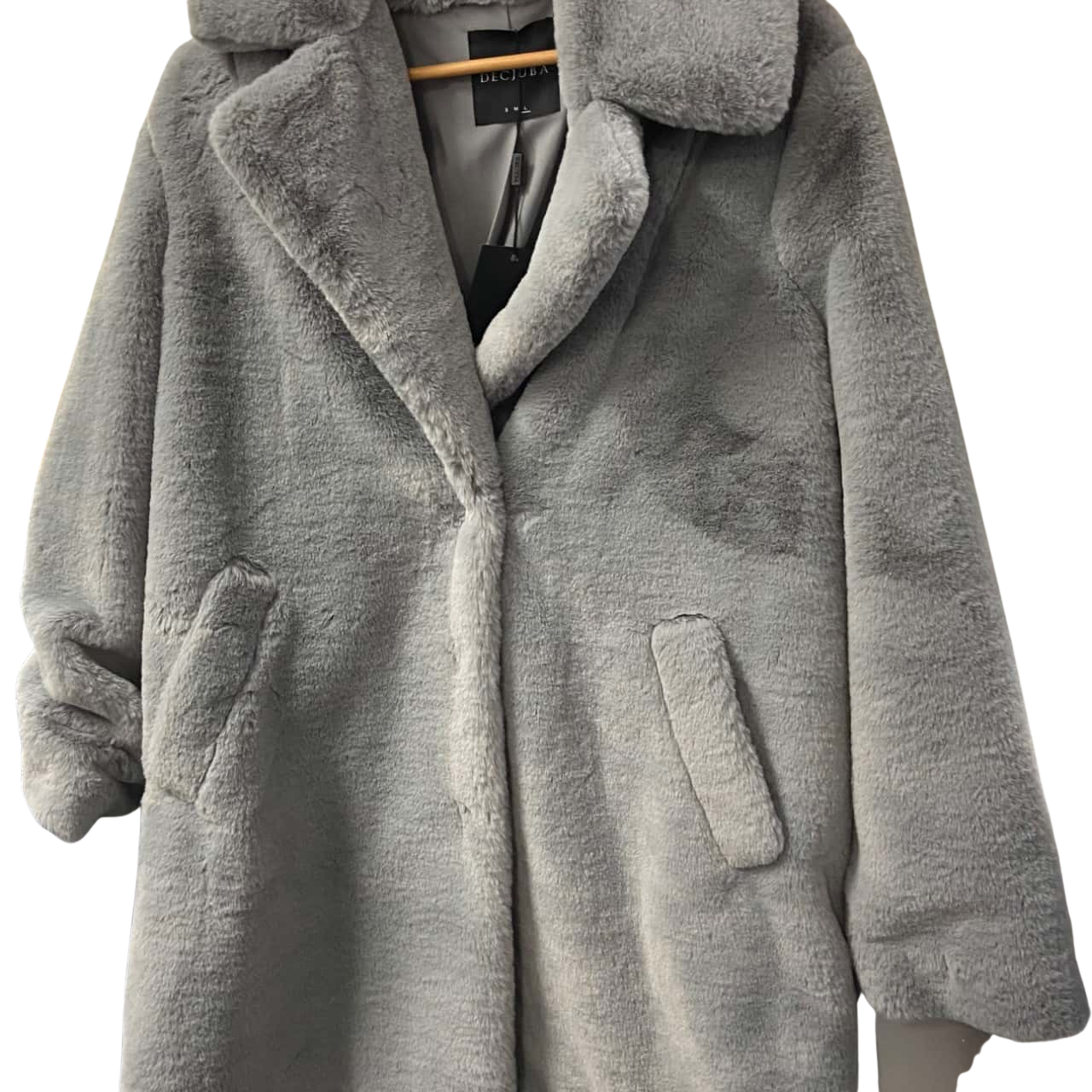 Decjuba Womens Size L Winter Coat Grey (s)