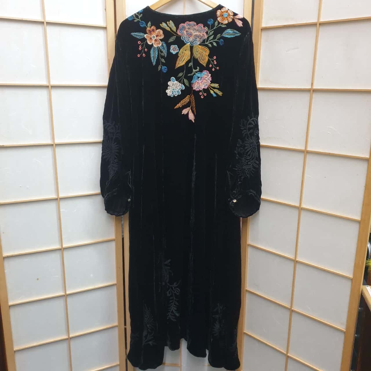 Stunning 'Johnny Was' Los Angeles Denali Velvet & Silk Embroidered ...