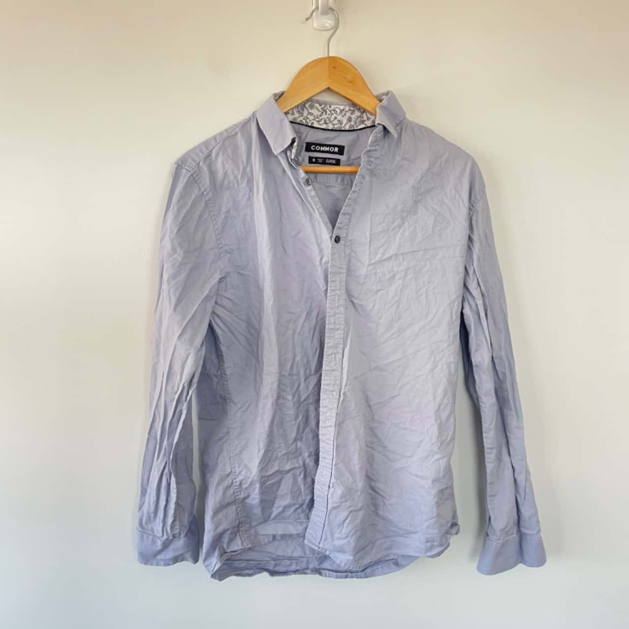 Connor Light Blue Long Sleeve Shirt Size M