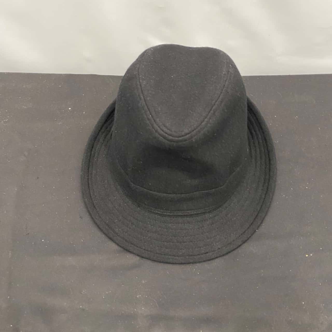 Unisex Black Vintage Brahma Black Wool Hat