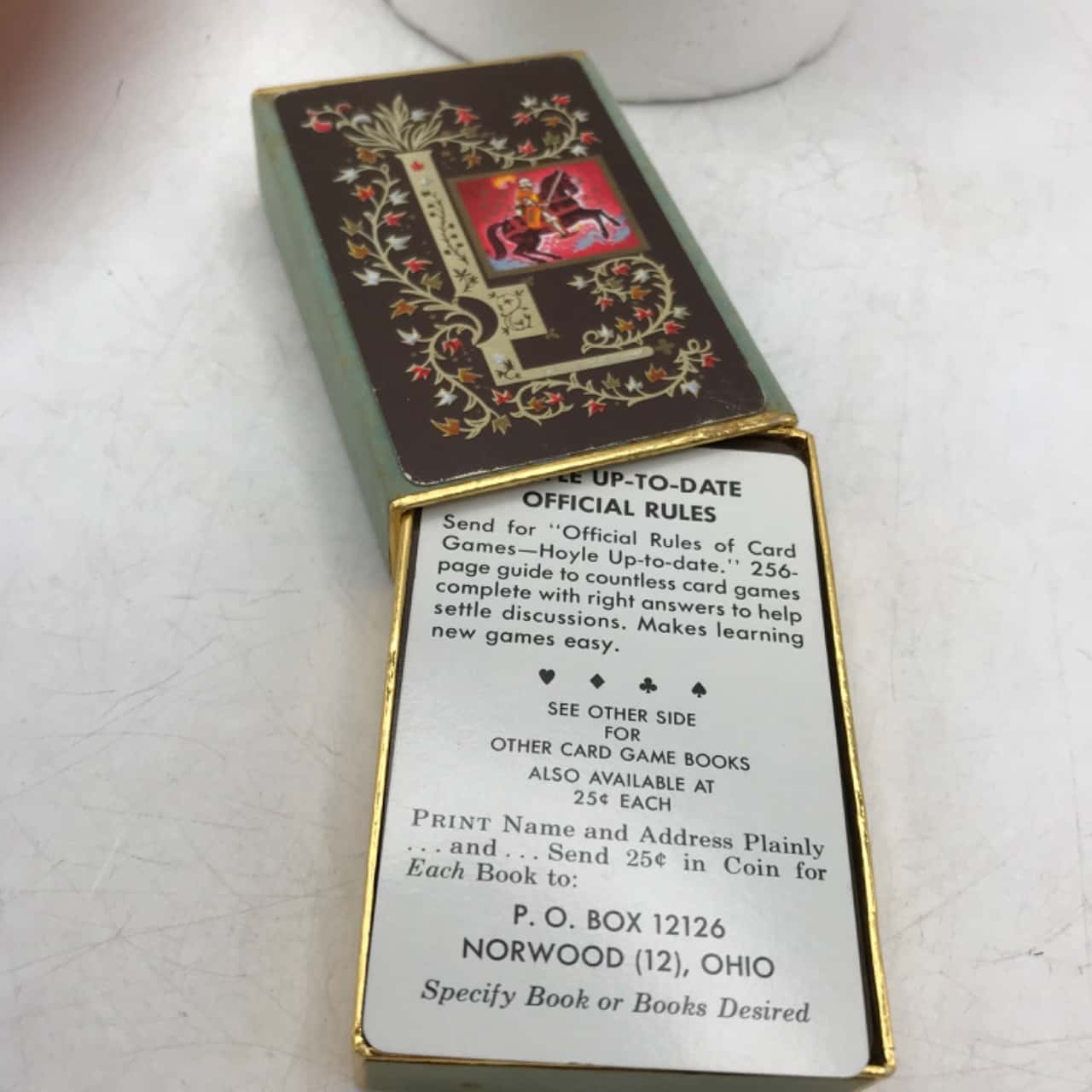 Vintage Congress Playing Cards Complete Quirky in Flocked Packet Gold ...