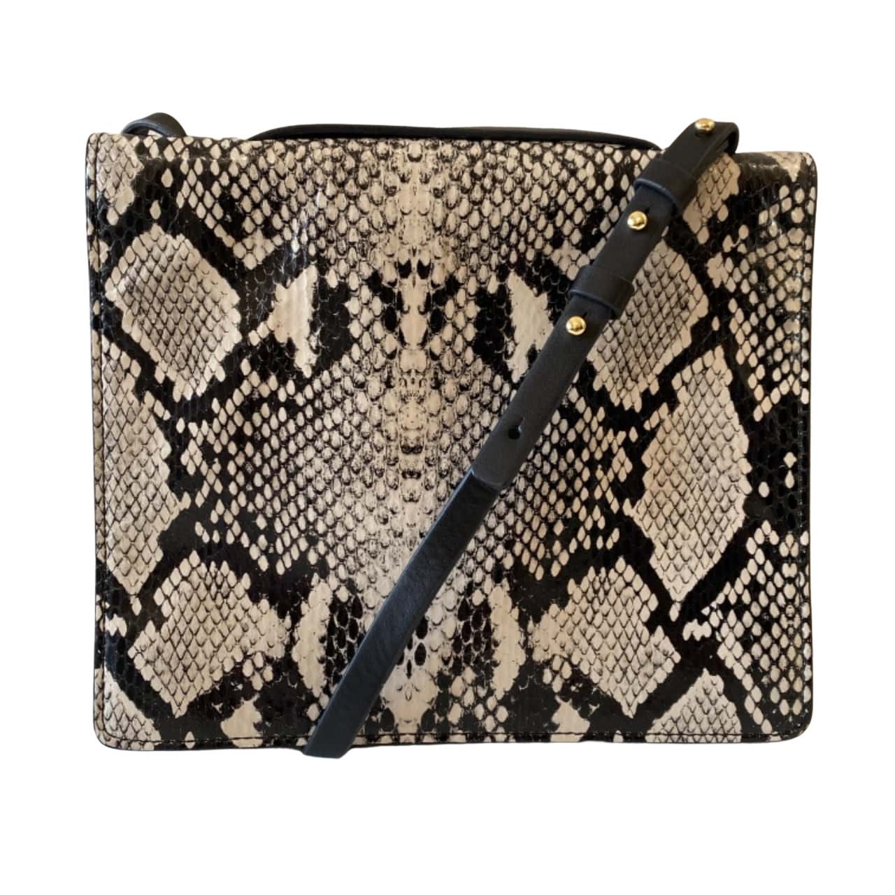 BCBGMAXAZRIA Women's Leather Snake Print Handbag (s)