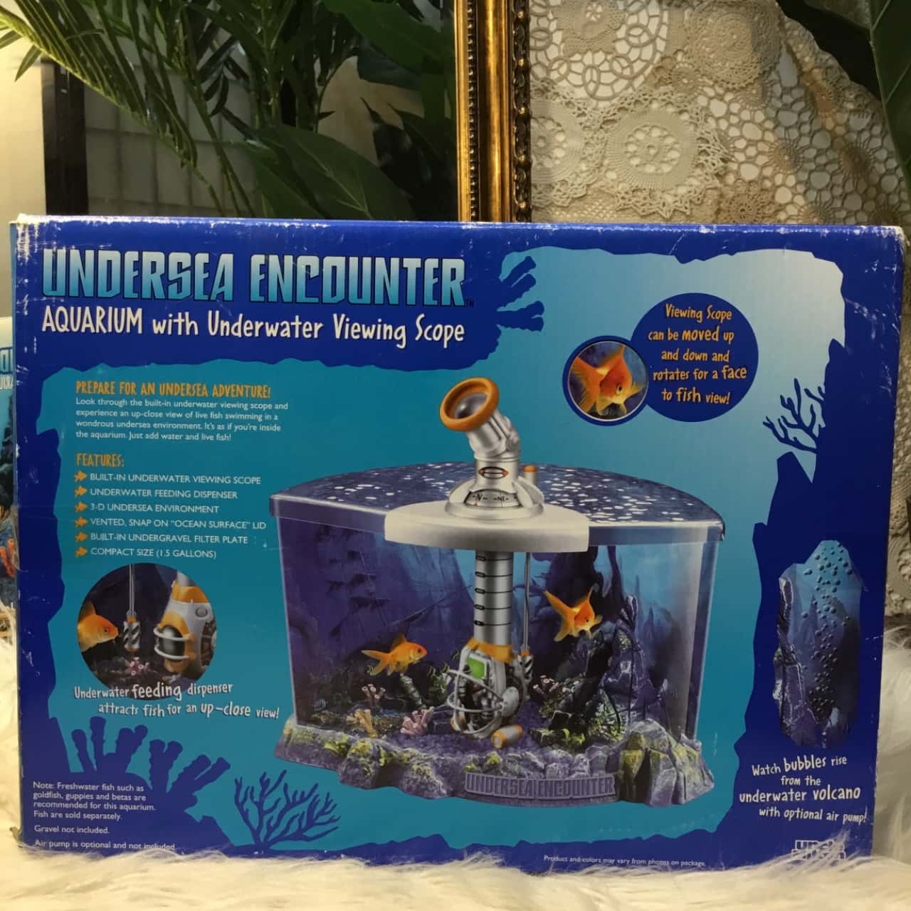 Uncle Milton Undersea Encounter aquarium with underwater viewing scope(s)