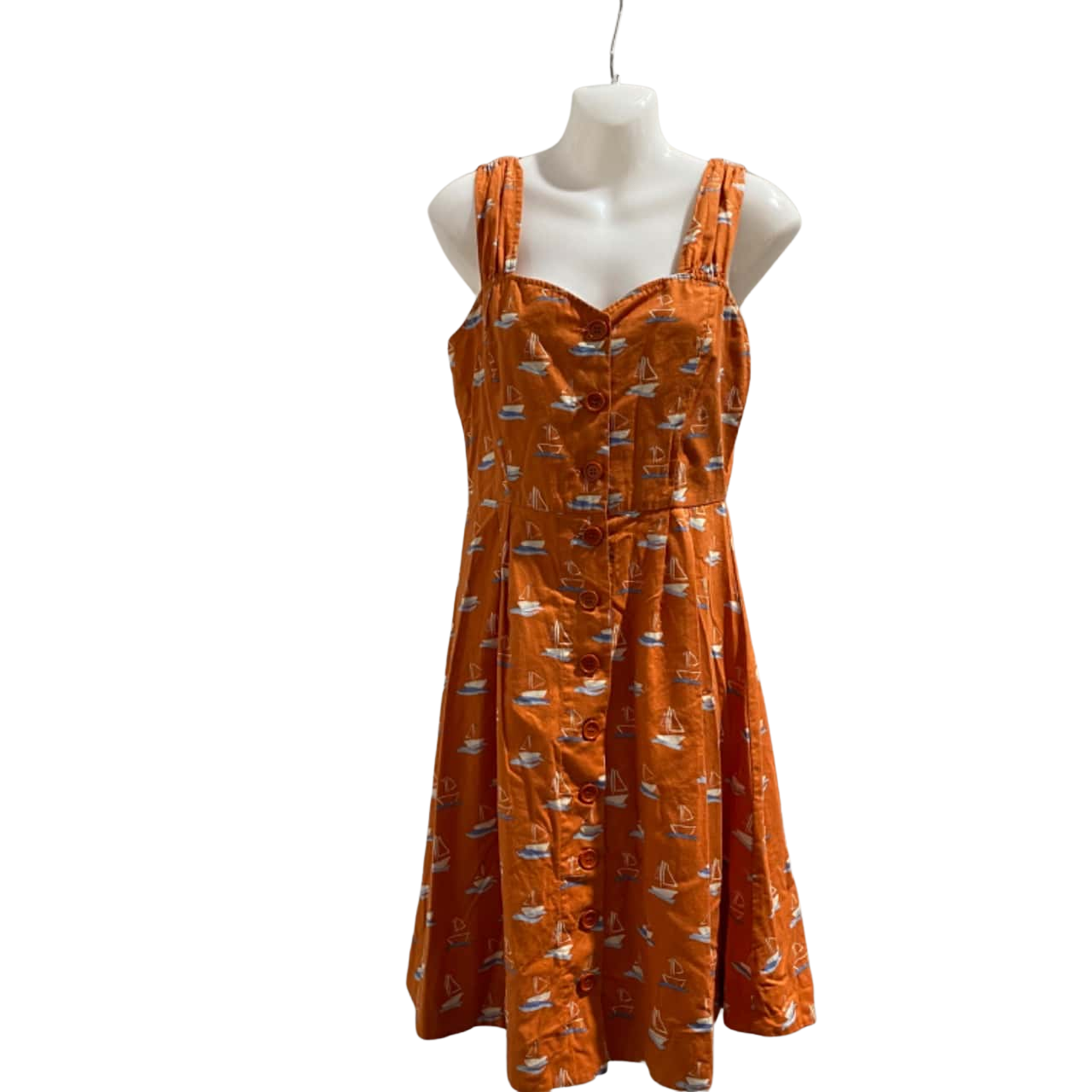 Princess Highway Womens Summer Dress Button Front Size 8 Orange with ...