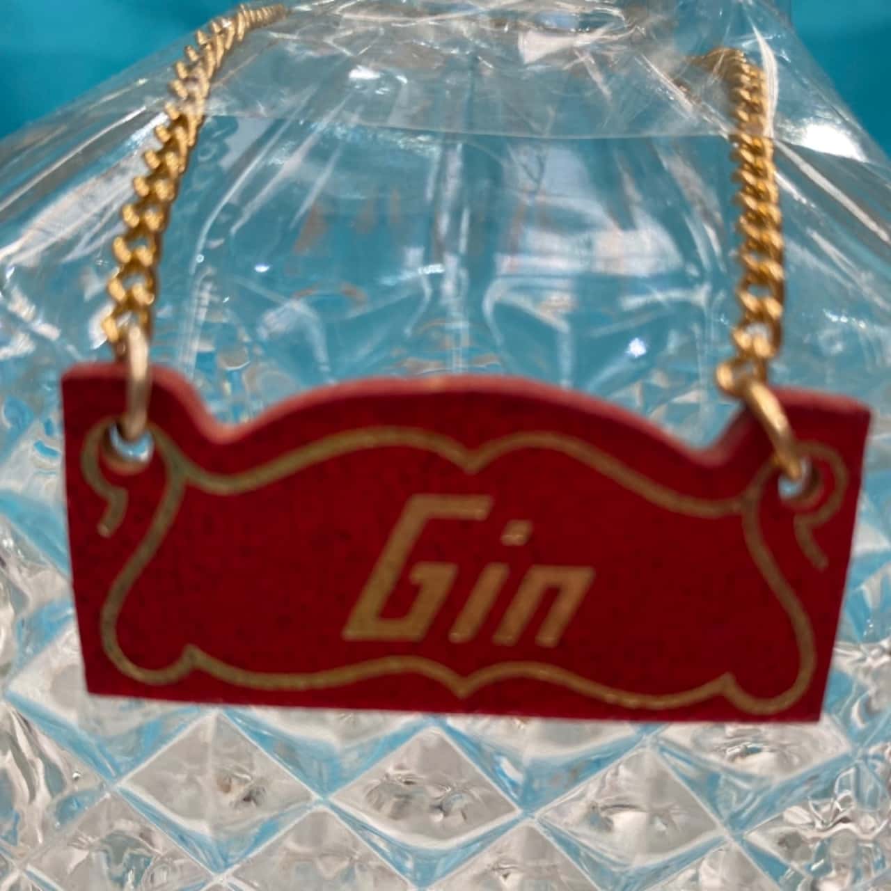 Pair of Glass Whiskey Decanters with changeable labels - Set of Two ...