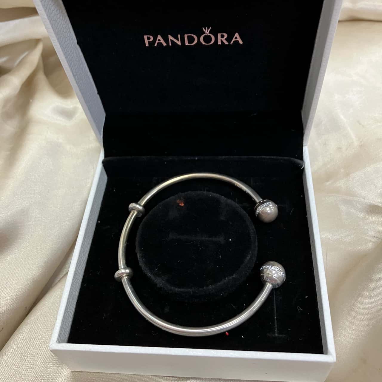 Pandora Womens Open Bangle/Bracelets Silver Ale 5925