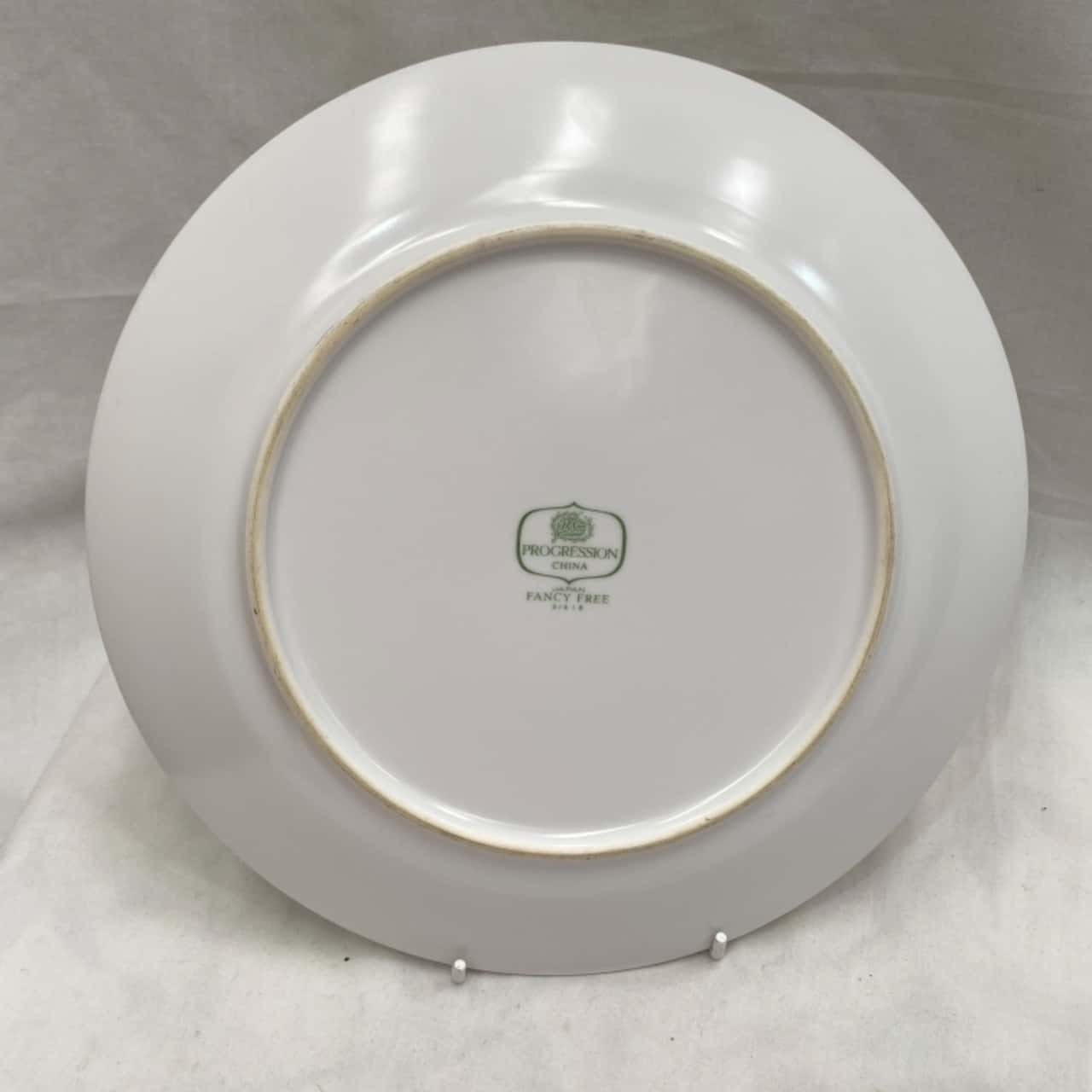 PROGRESSION CHINA 26cm Dinner Plates Set of 4 Orange Floral Japan Made ...