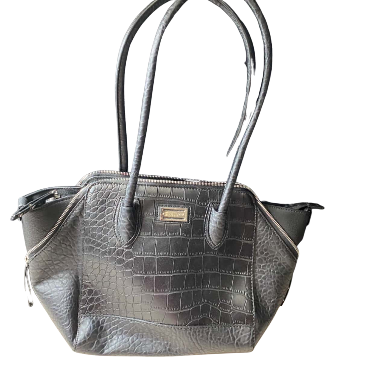 Cellini Black Handbag Tote