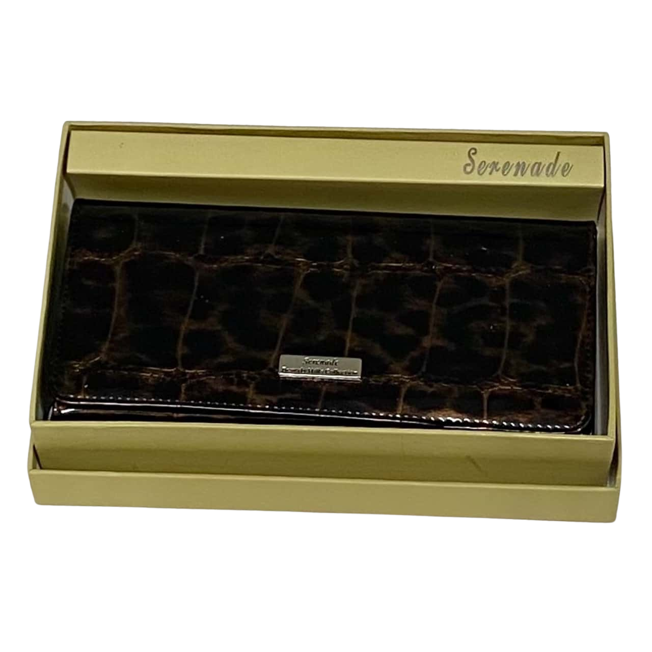 Serenade Womens Leather Purse Animal print / Black / Brown (s)