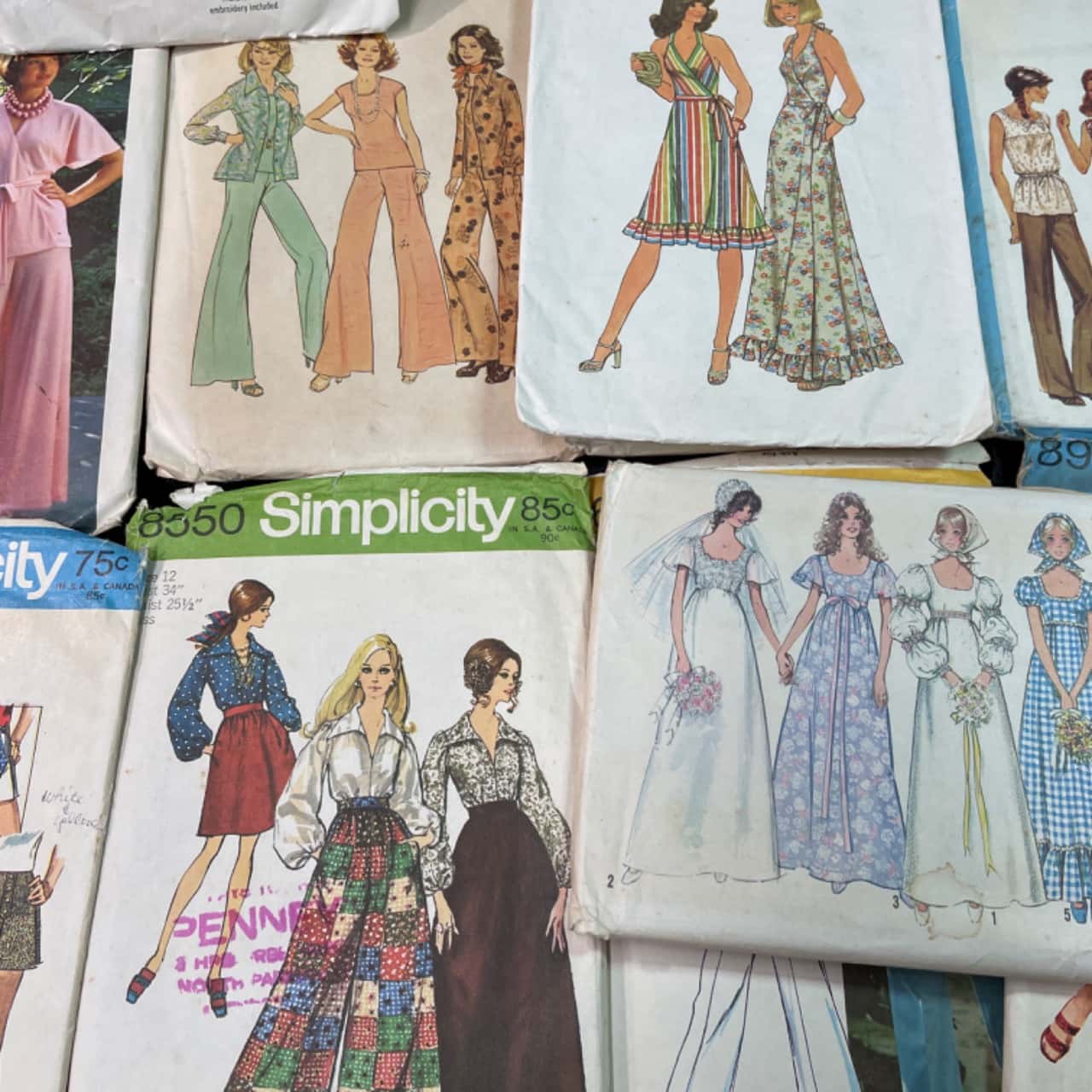 Vintage Simplicity 1970s Sewing Patterns x 15(s)