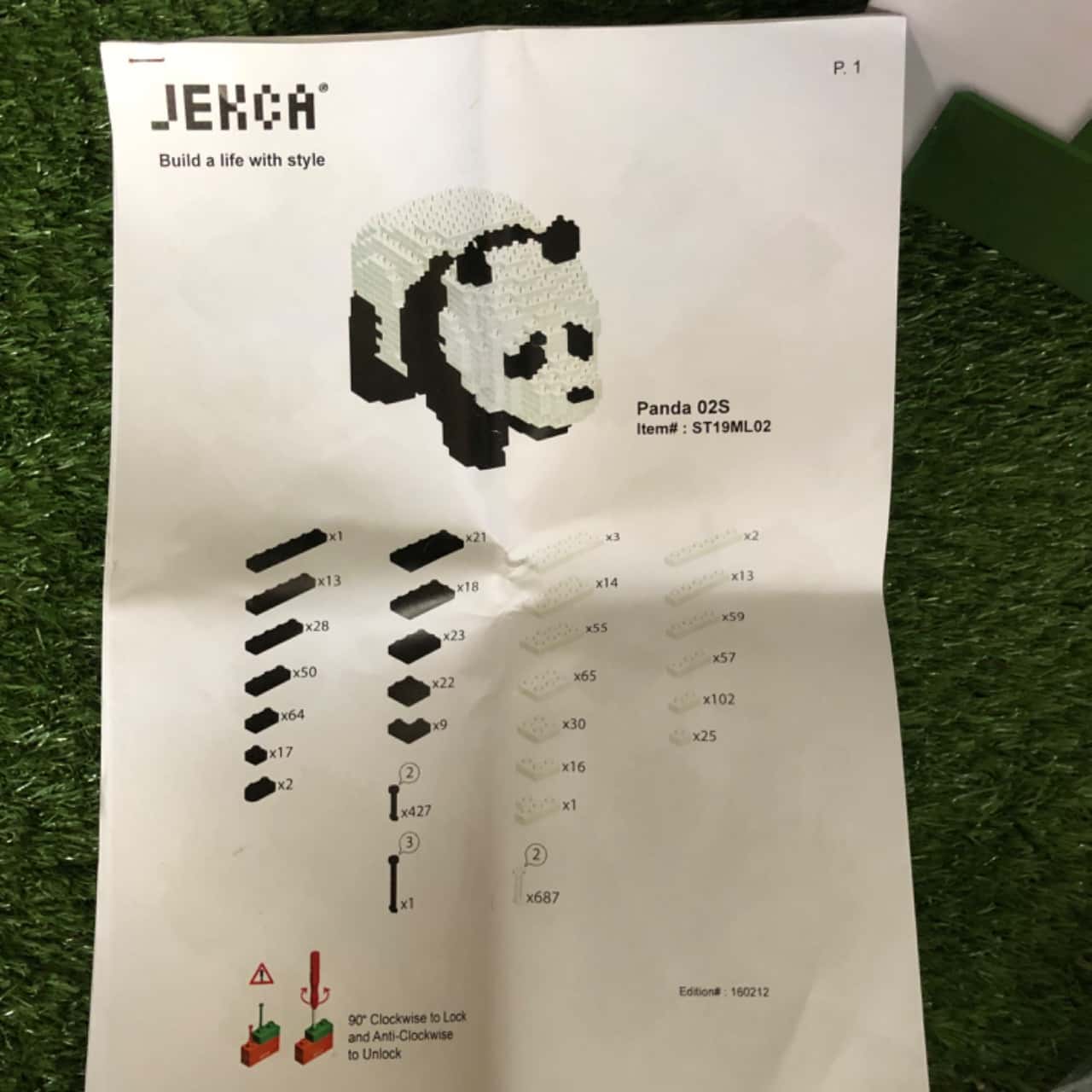 JEKCA Panda 02S STEM Building Kit (New)(s)