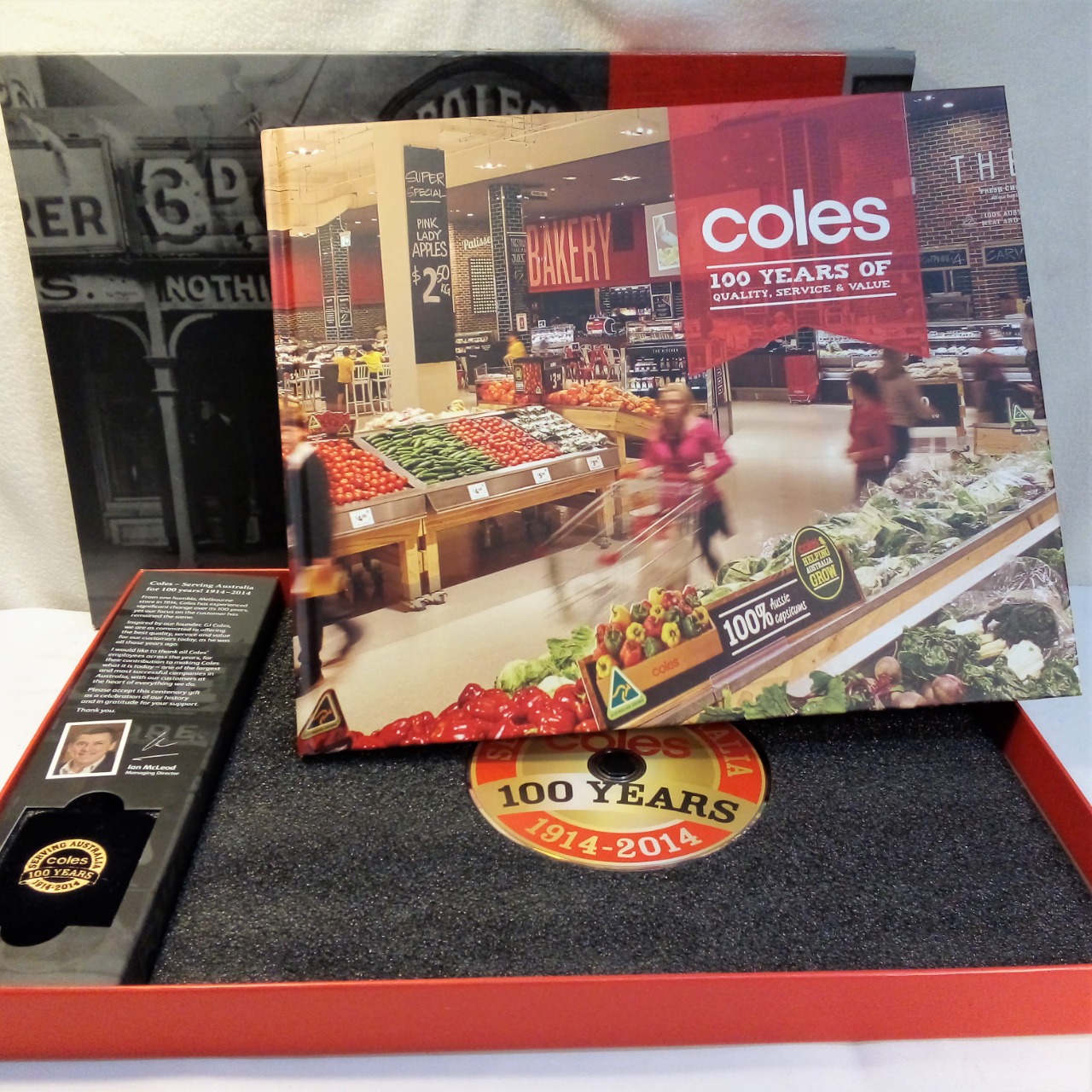 Coles Collectable Centenary Book CD And Pin 1914-2014 Box Set *Great ...