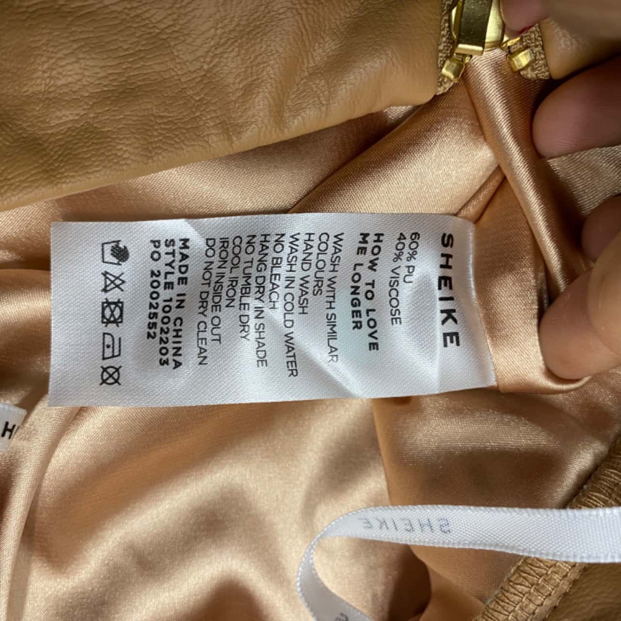 Sheike Women's Faux Leather Skirt Size 6 Brown