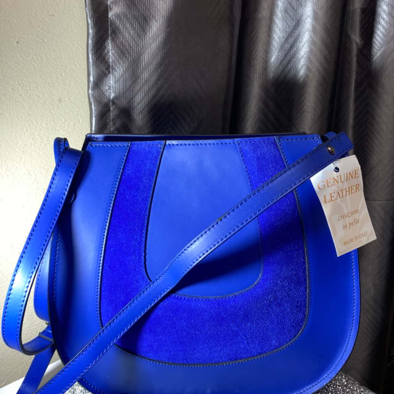 ROBERTA ROSSI Women's Blue Leather Handbag (s)