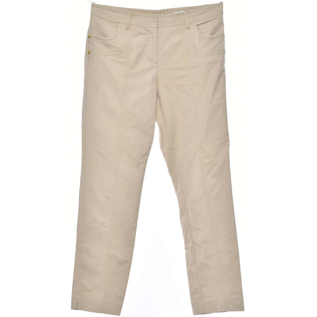 Cache Womens Size 10 Slim Fit Pant Beige