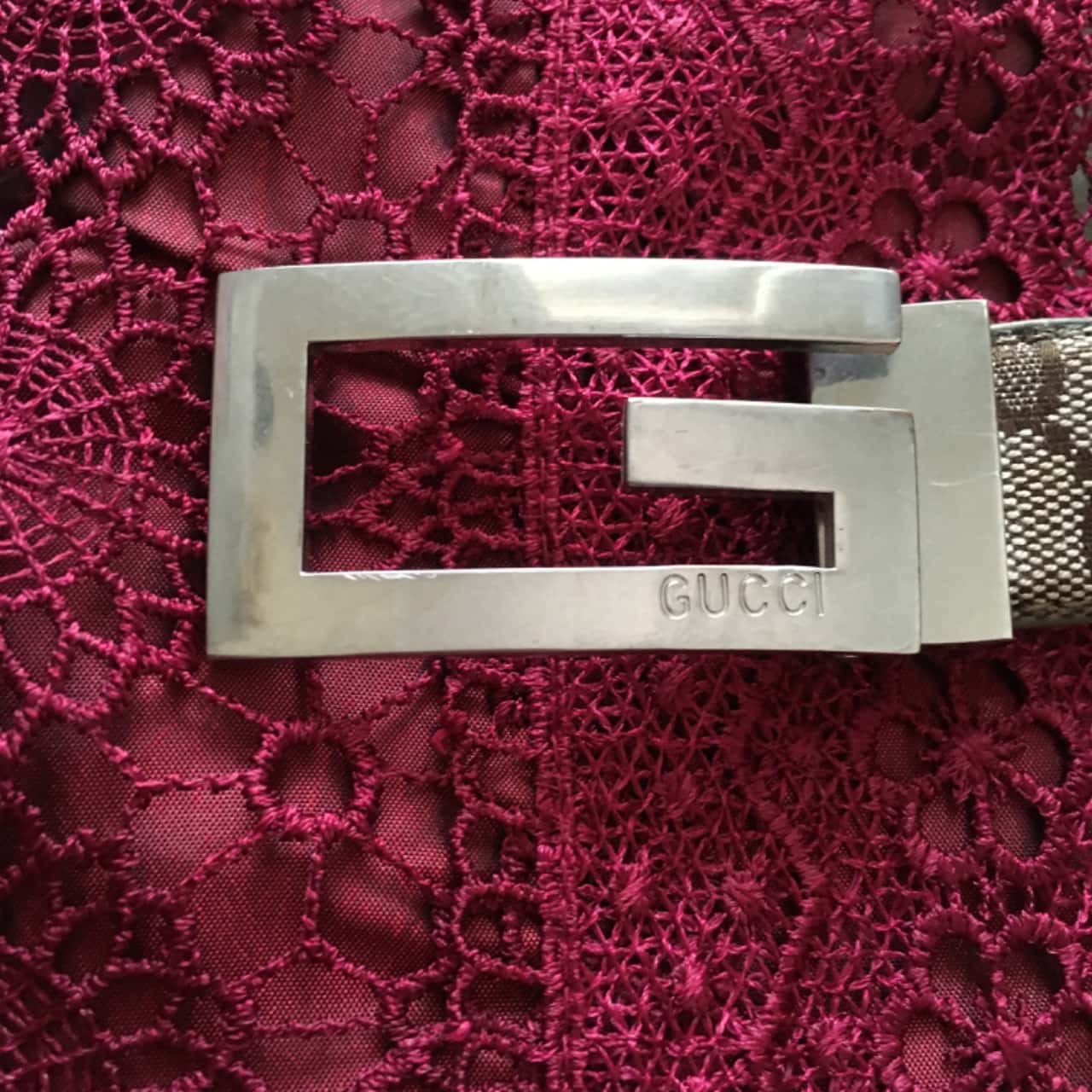 Gucci Mens Brown/Cream Belt(s)