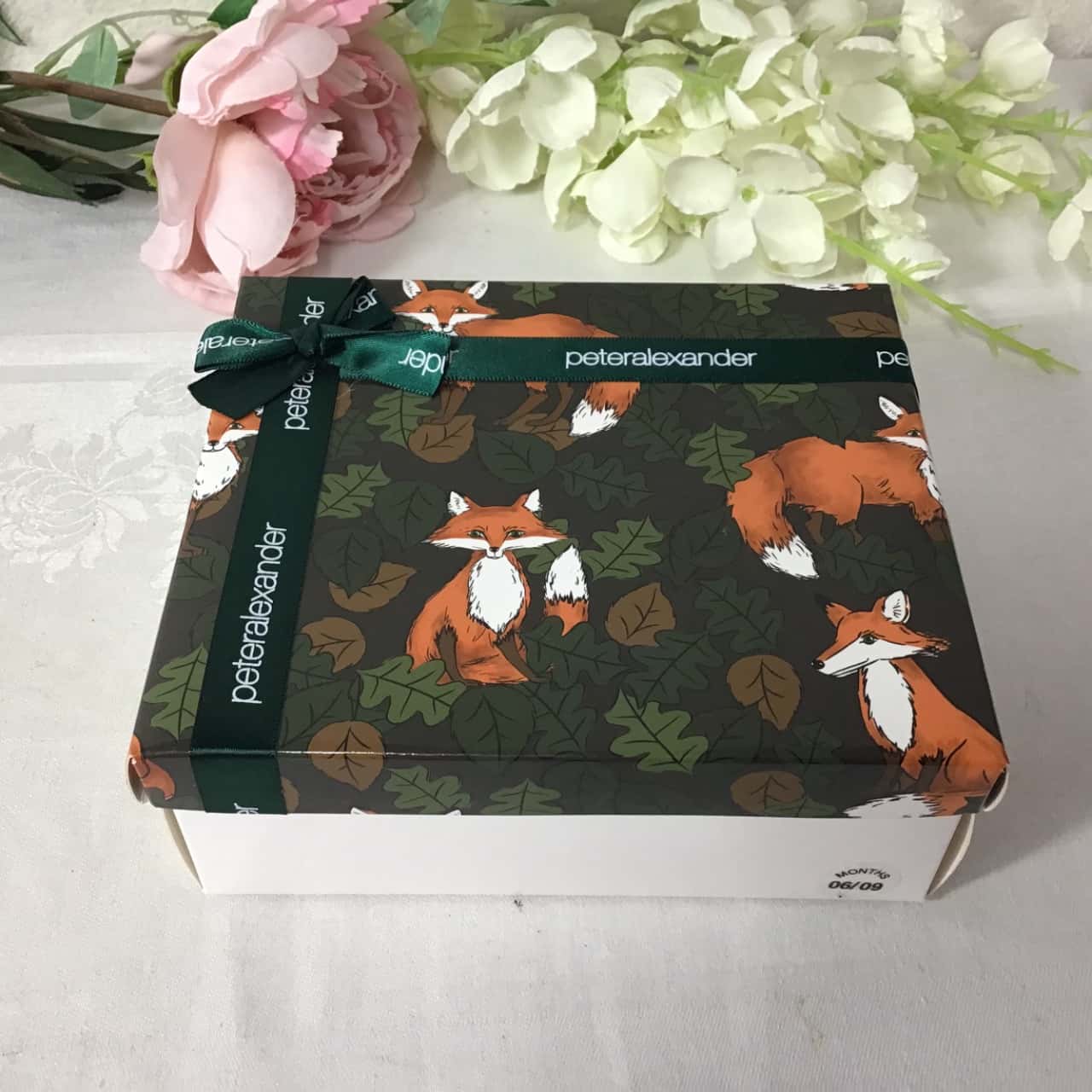 Peter Alexander Baby Size 6-9 mths Black / Grey / Khaki Fox Pattern ...