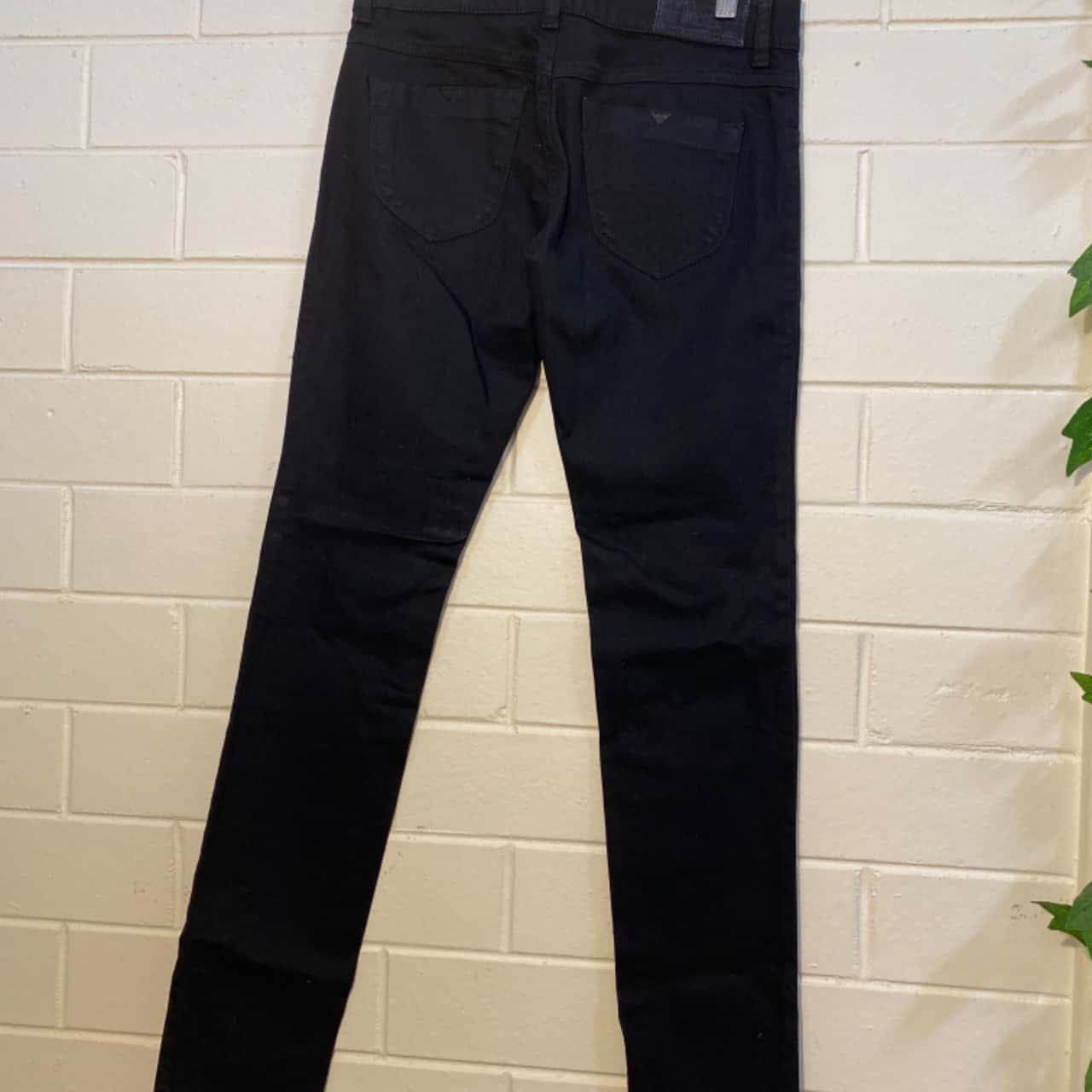 Diesel Womens Size 27 Slim Fit Black Pants(s)