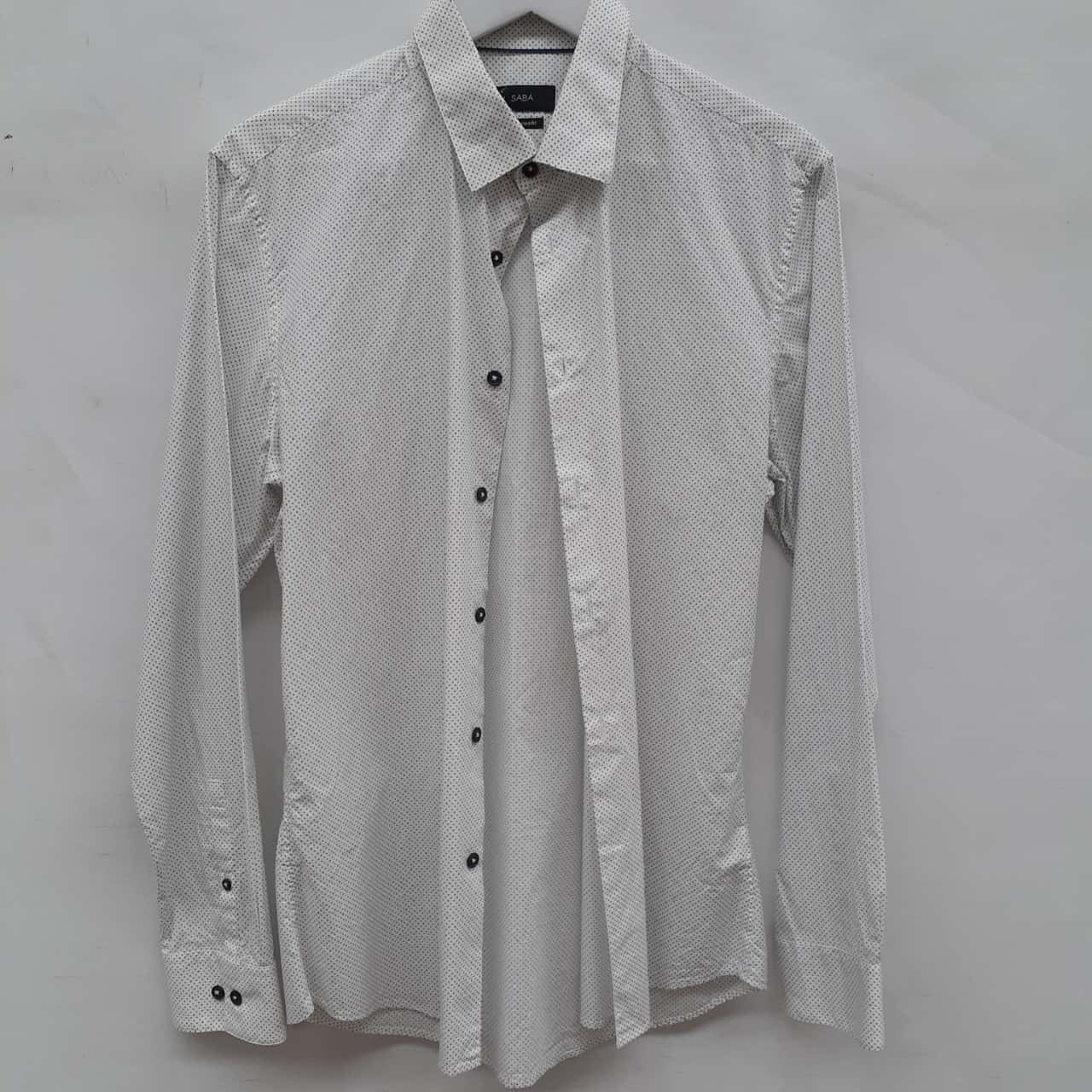 SABA Mens Shirt Size M Polka Dot(s)