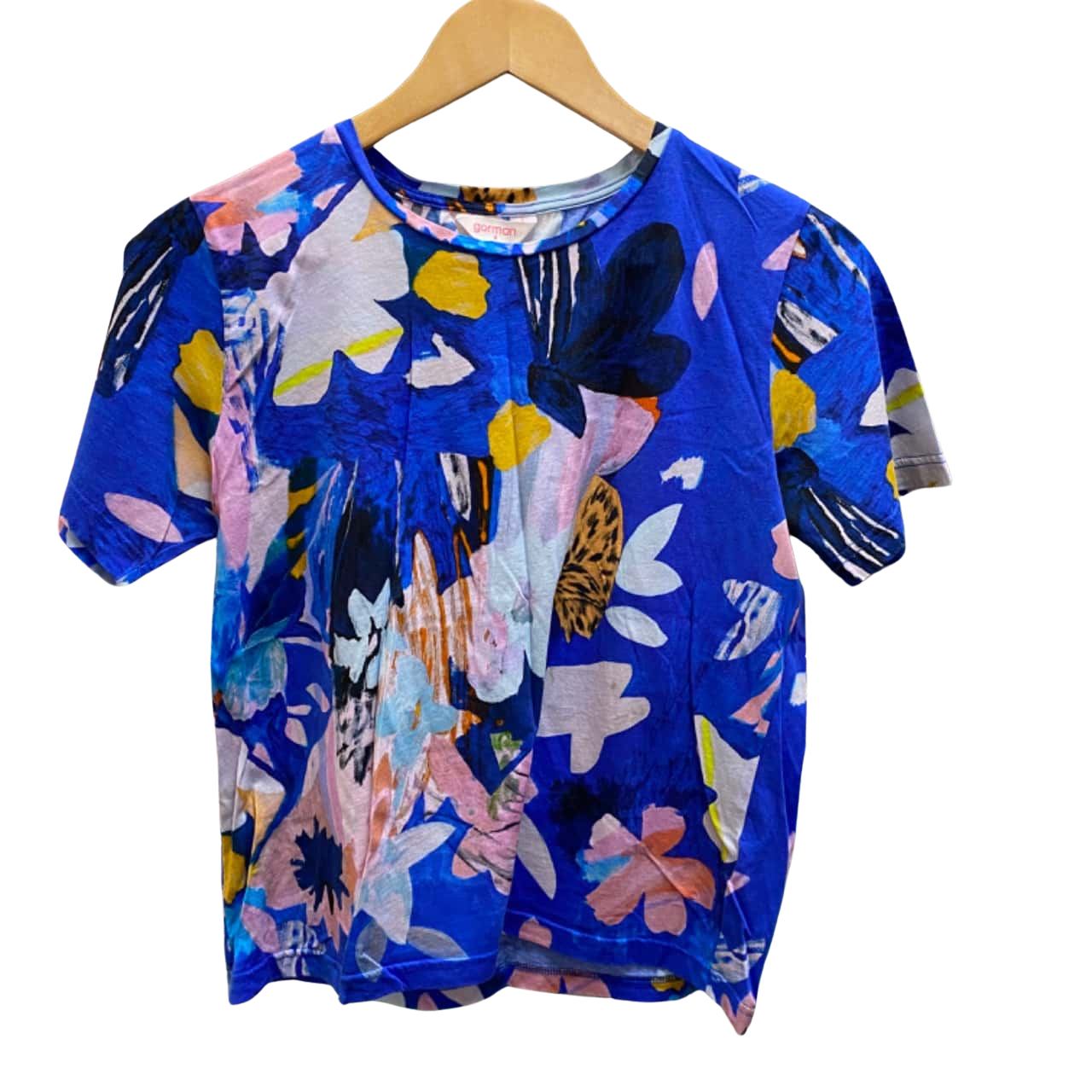 Gorman Womens Size 8 T-shirts Blue / Multicoloured (s)
