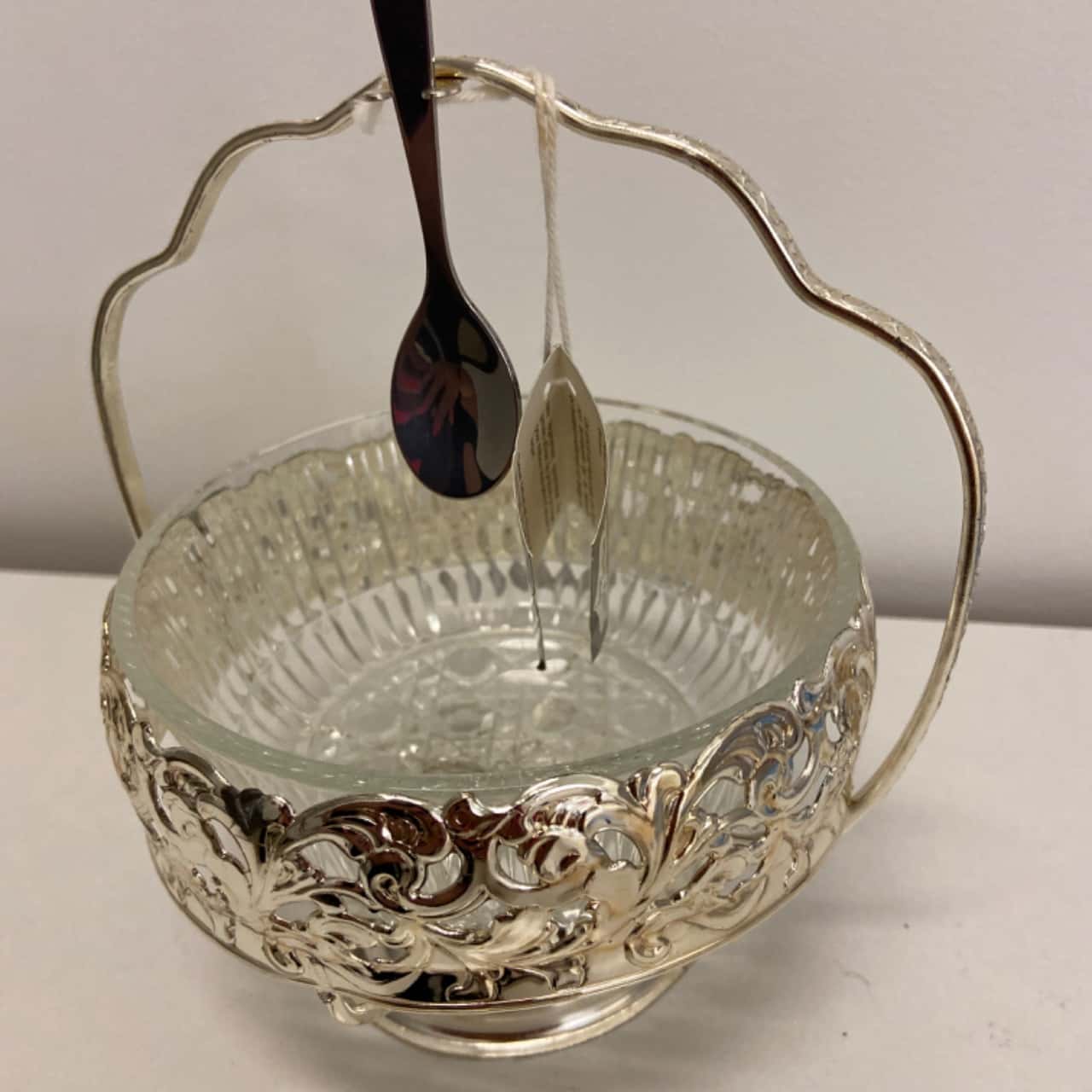 Queen Anne Vintage Jam dish with spoon