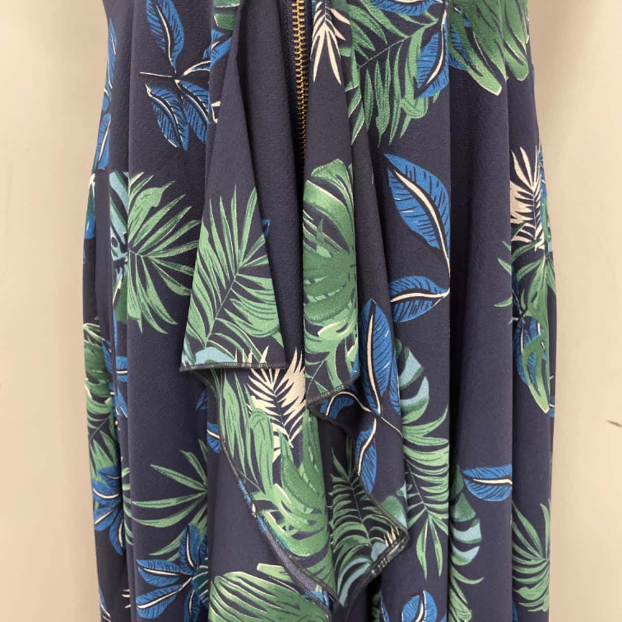 Mama Clothing Womens Soft & Feminine Blue & Green Floral Cocktail Dress ...