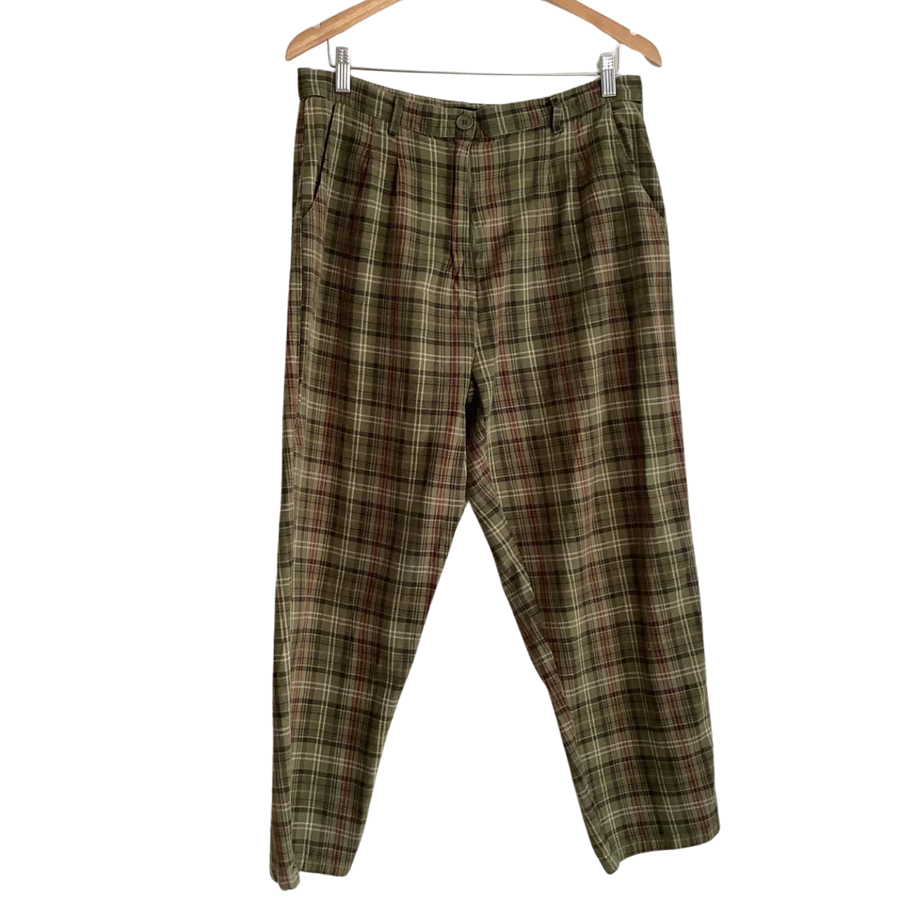 Dangerfield Green Check Pants. Size 14