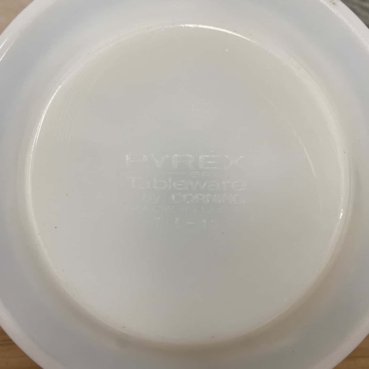 8 Vintage Pyrex Grey Laurel Leaf Side Plates by Corning