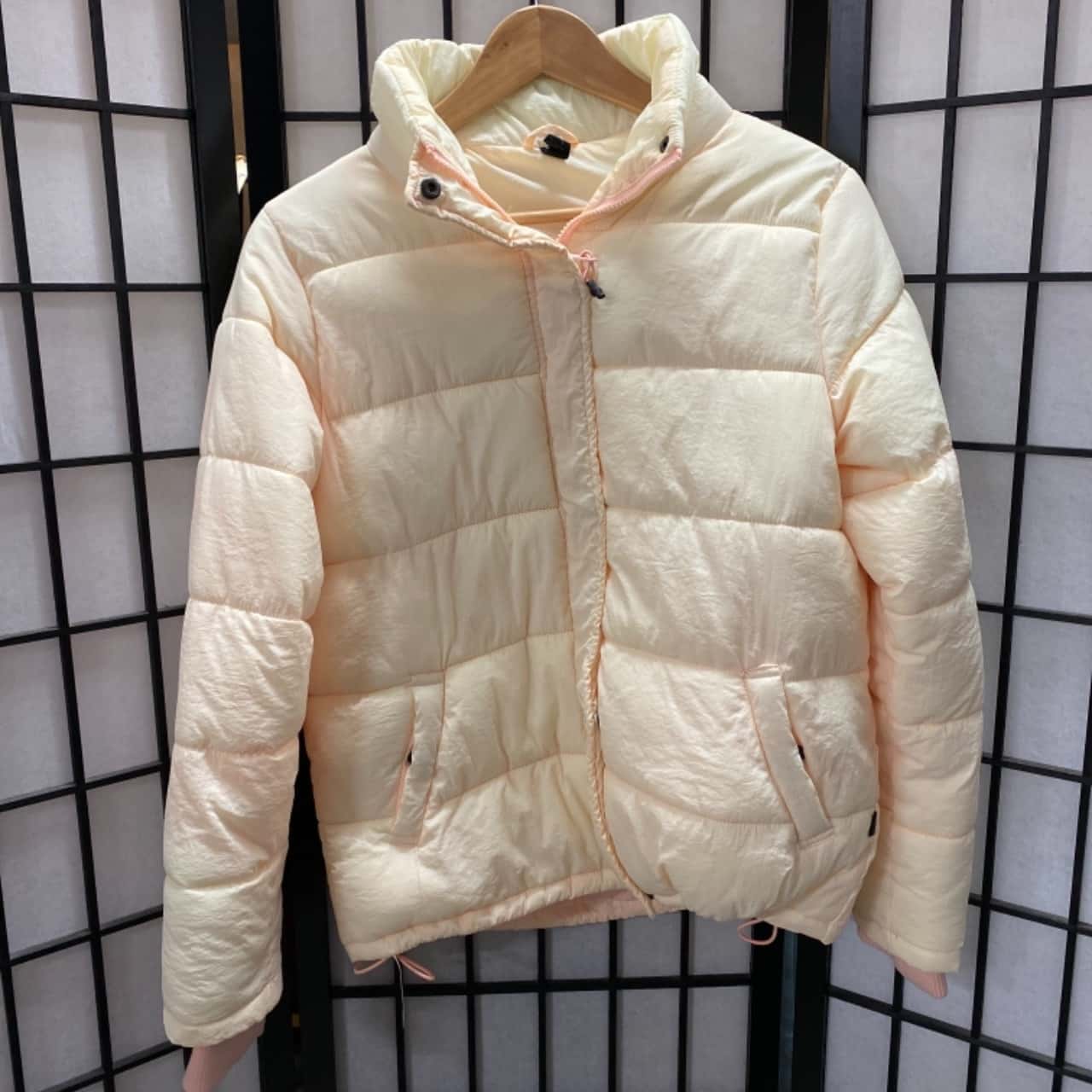 Cotton on Body Womens Yellow puffer jacket Size Sacket r(s)