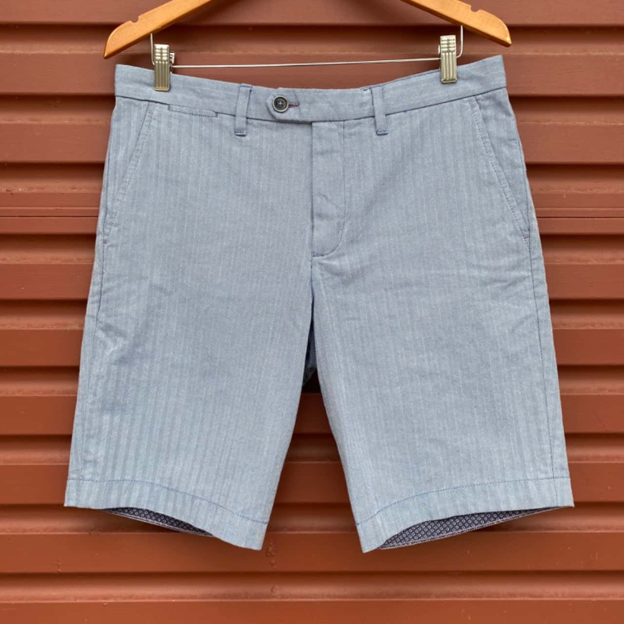 Ted Baker Mens Size 32R Blue Cotton Shorts