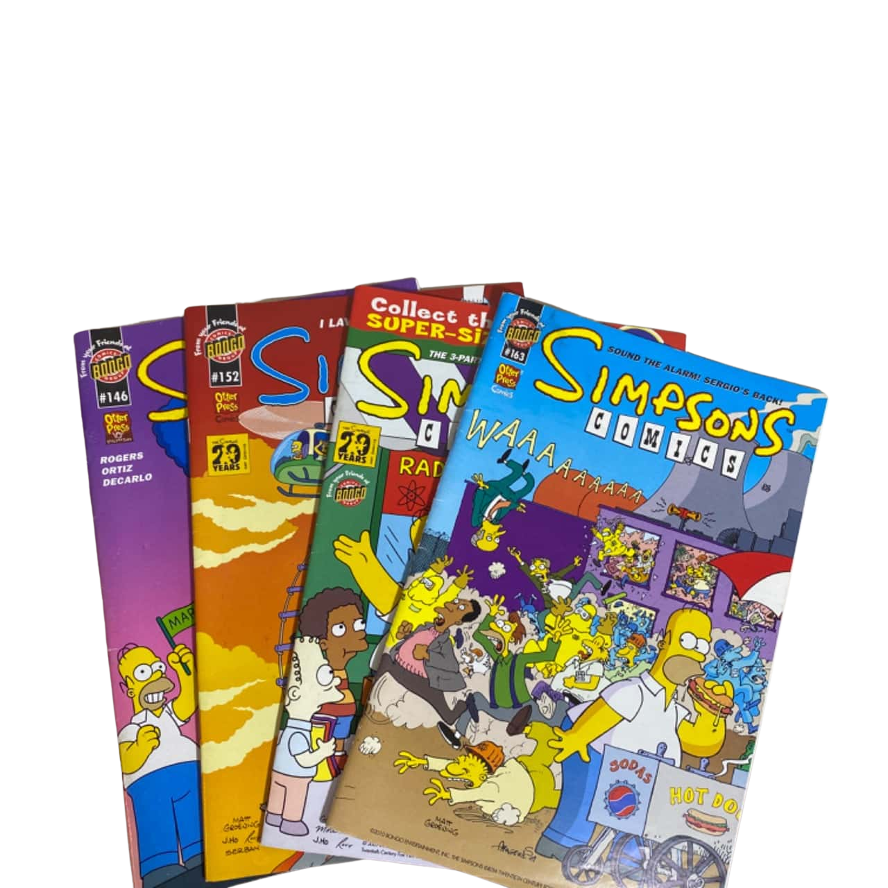 Simpsons comics Issue- 146, 152, 155, 163(s)