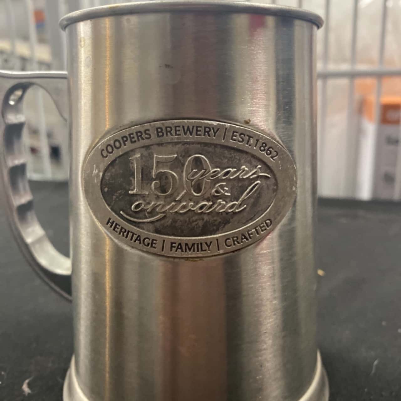 Cooper’s 150th Anniversary Stainless Steel Beer Mug