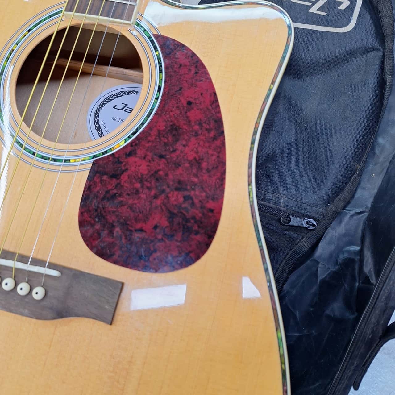 Jammin Pro 6 String Electro Acoustic Guitar Model USB Acoustic 505