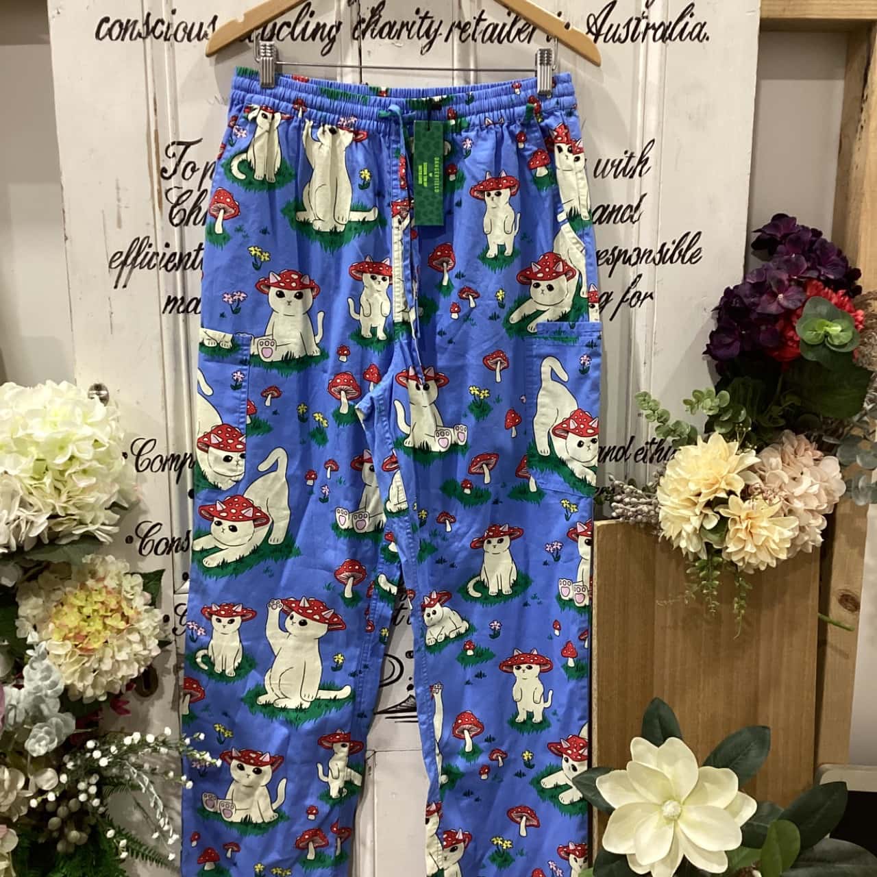 Dangerfield Brand! BNWT RRP $110.00! SHROOM CATS SCRUB PANT! Womens ...