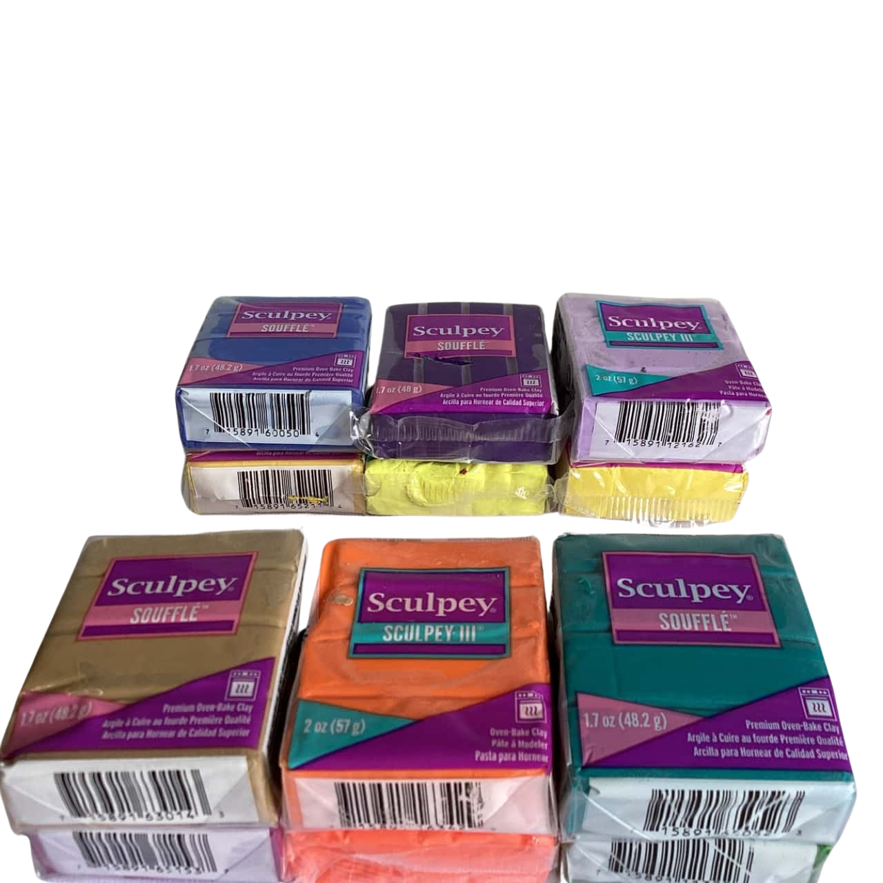 “Sculpy” Clay. 12 packets, Get your craft on