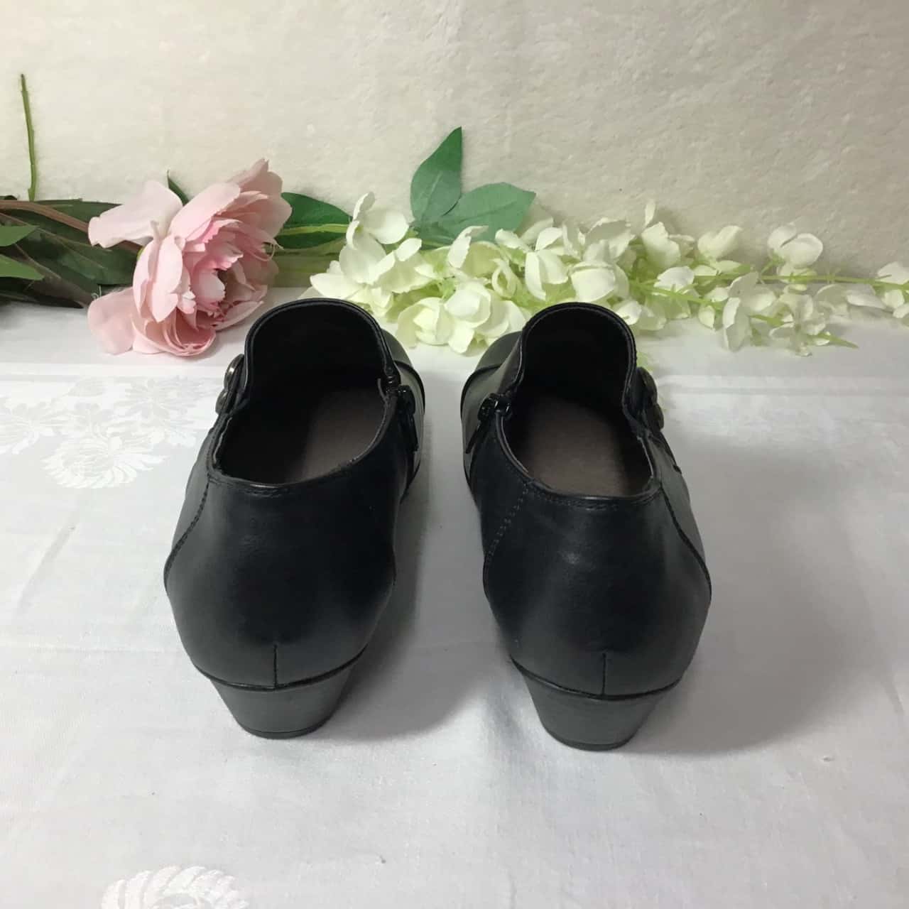 Rivers Riversoft Womens Size 39 Black Low Heel Shoes
