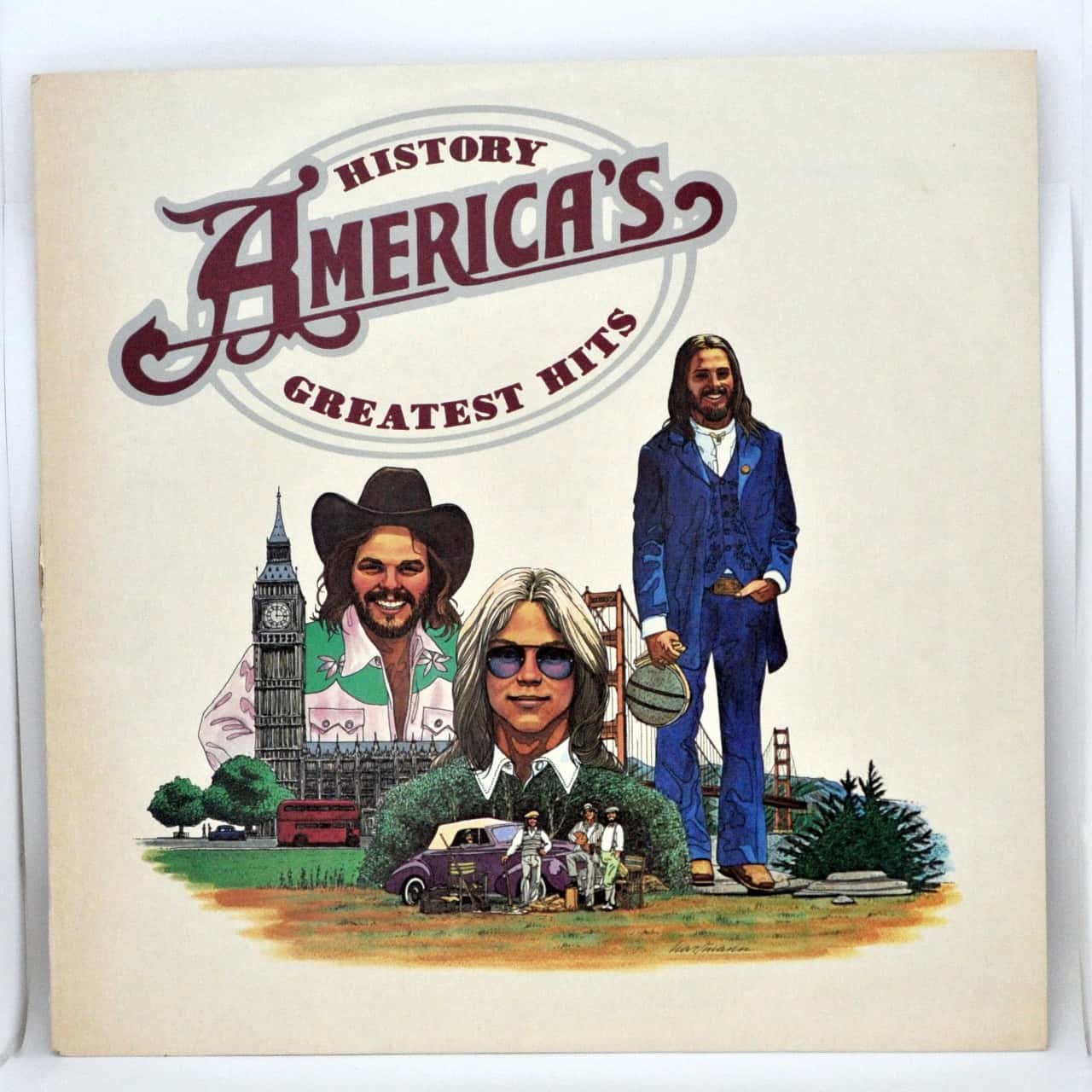 12" Vinyl Album History 'Americas Greatest Hits' Pop Rock Released 1975(s)