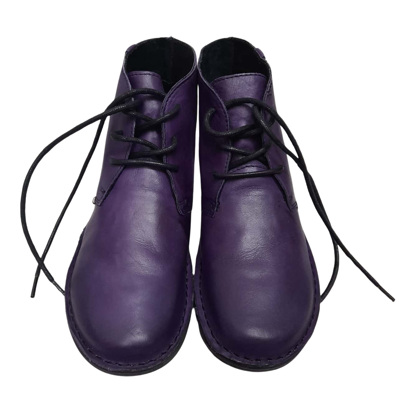 EFFEGIE Size 38 Purple heeled Lace Up Boots(s)