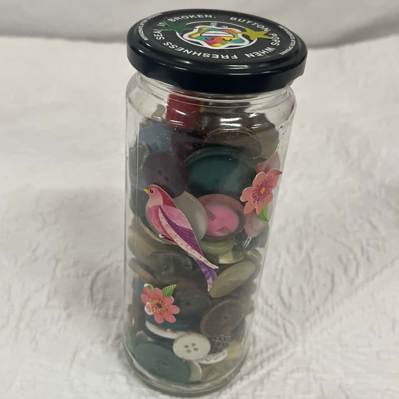 Vintage buttons in a jar(s)