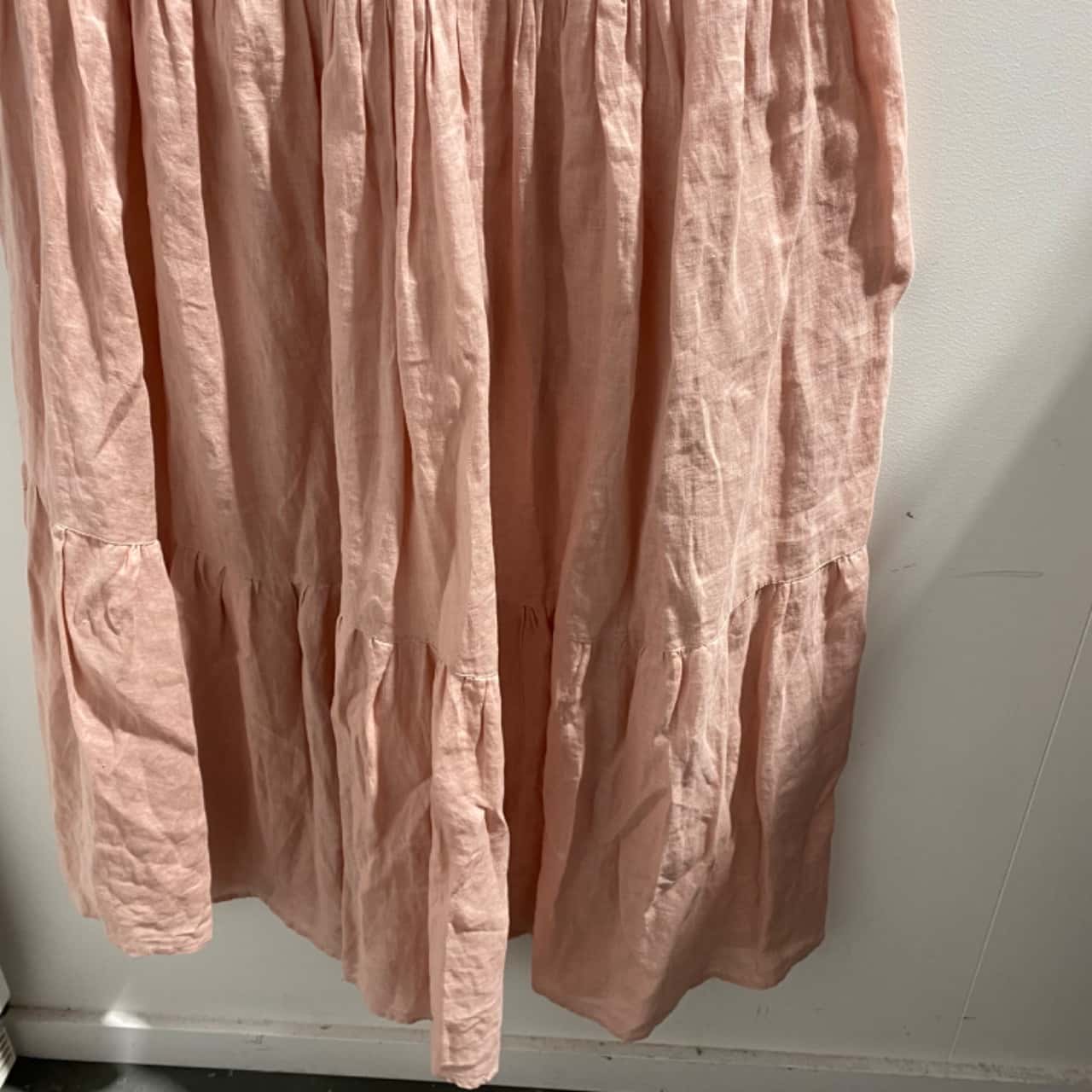 Annette Daley Womens One Size Pink Short Sleeve Dress (s)