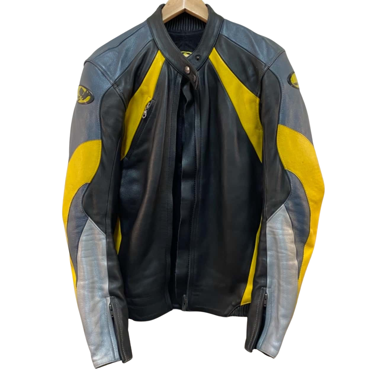 XL Tiger Angel Black Biker Jacket