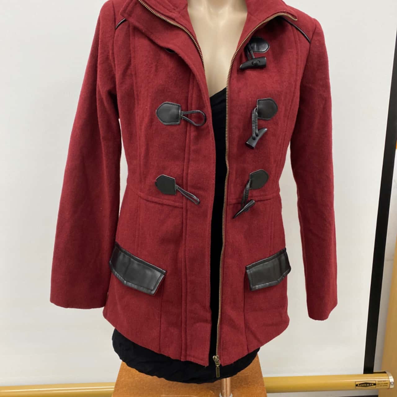 Rampage Womens Size M Winter Jacket Maroon (s)